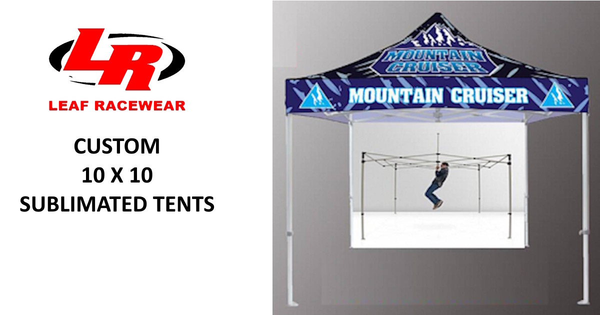 Custom 10x10 Pit Tent – Full Sublimation | Leaf Racewear