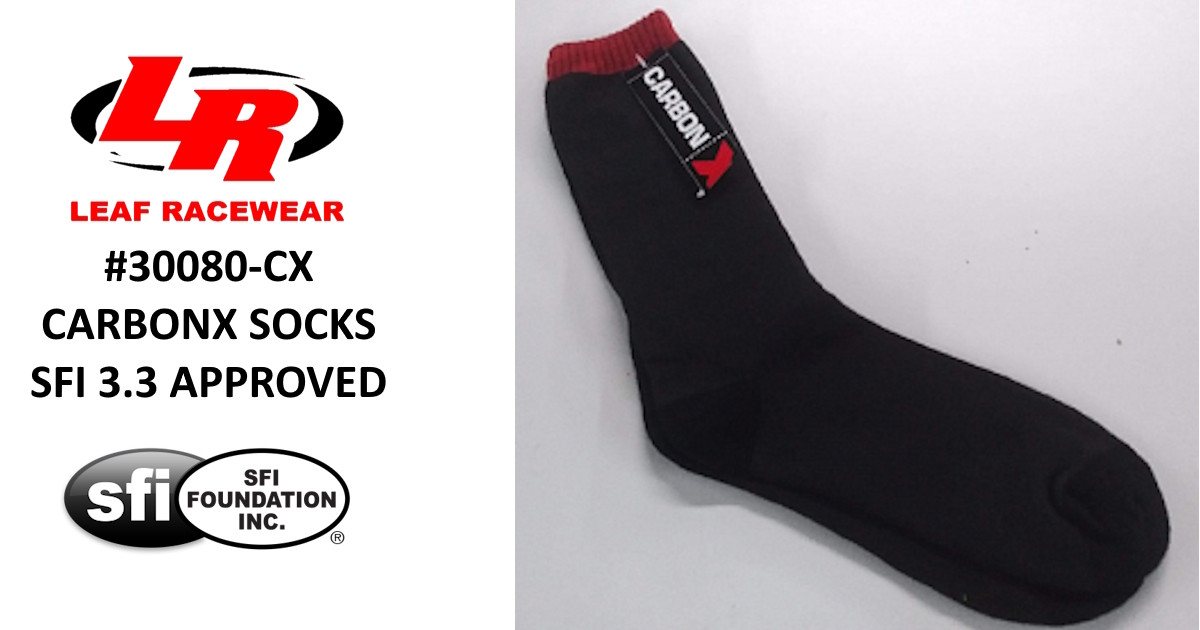 CarbonX Socks SFI Approved | Flame-Resistant Racing Socks | Leaf Racewear