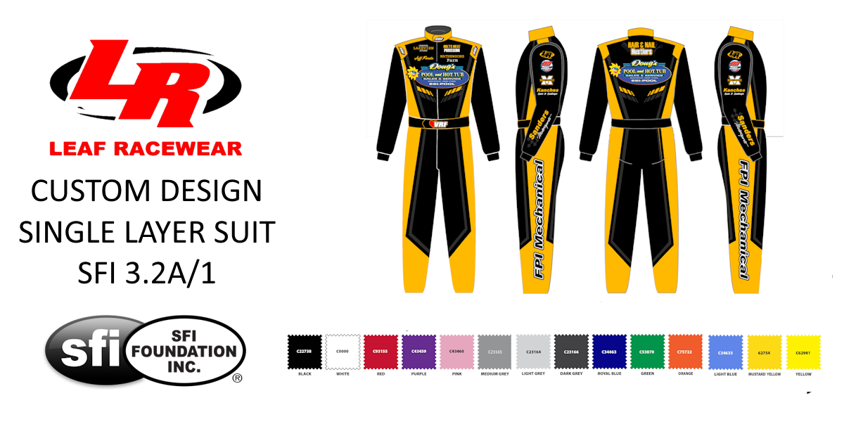 Custom PRO Series Nomex Race Suit | SFI 3.2A/1 Certified
