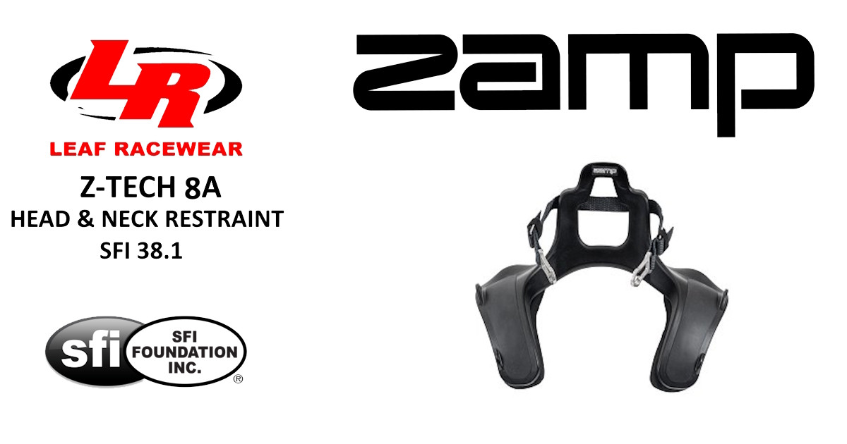 Z-Tech Series 8A Head & Neck Restraint | SFI 38.1 Certified | Leaf Racewear